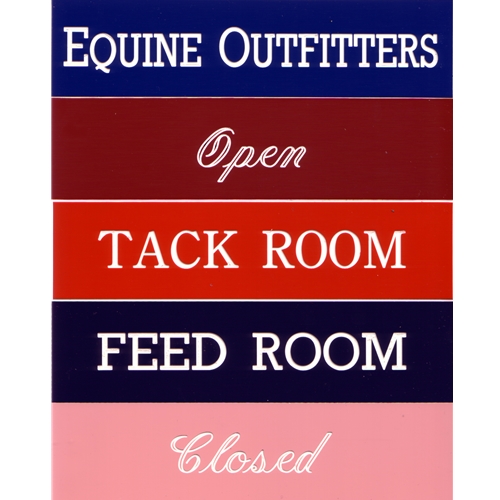 Embroidered Plastic Stall Plates