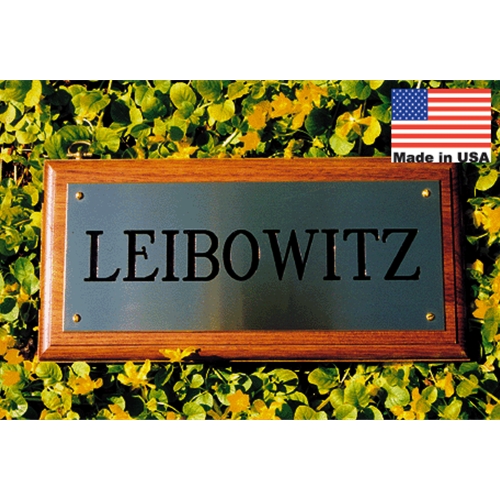 Monogrammed Stall Plate