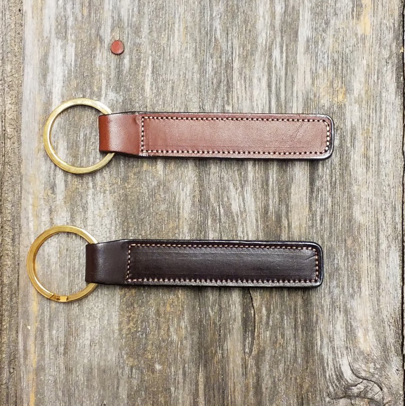 Custom Tory Leather Tab w/ Key Ring
